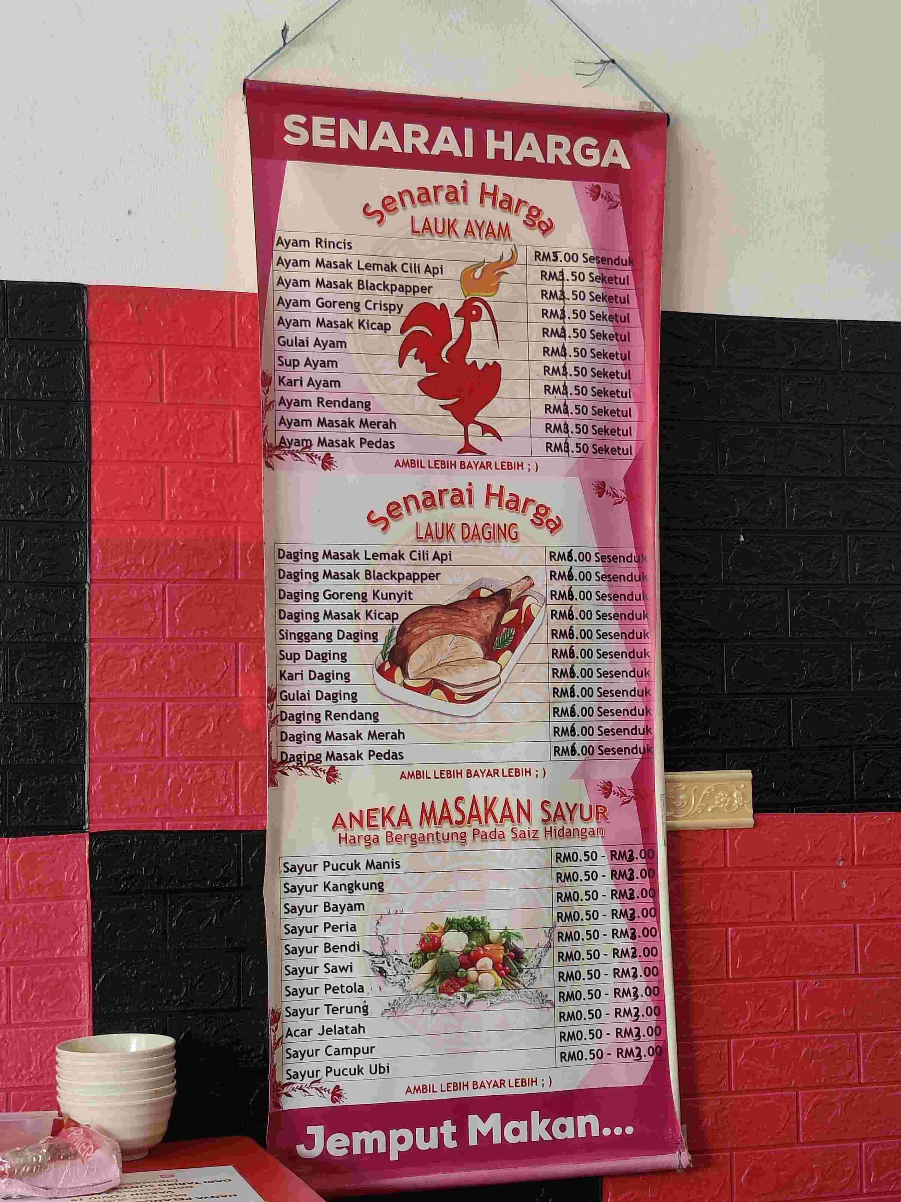 Kafe Ayu Nasi Rincis Sohor Cafe Cacamerba menu and price 2022-2023 ...