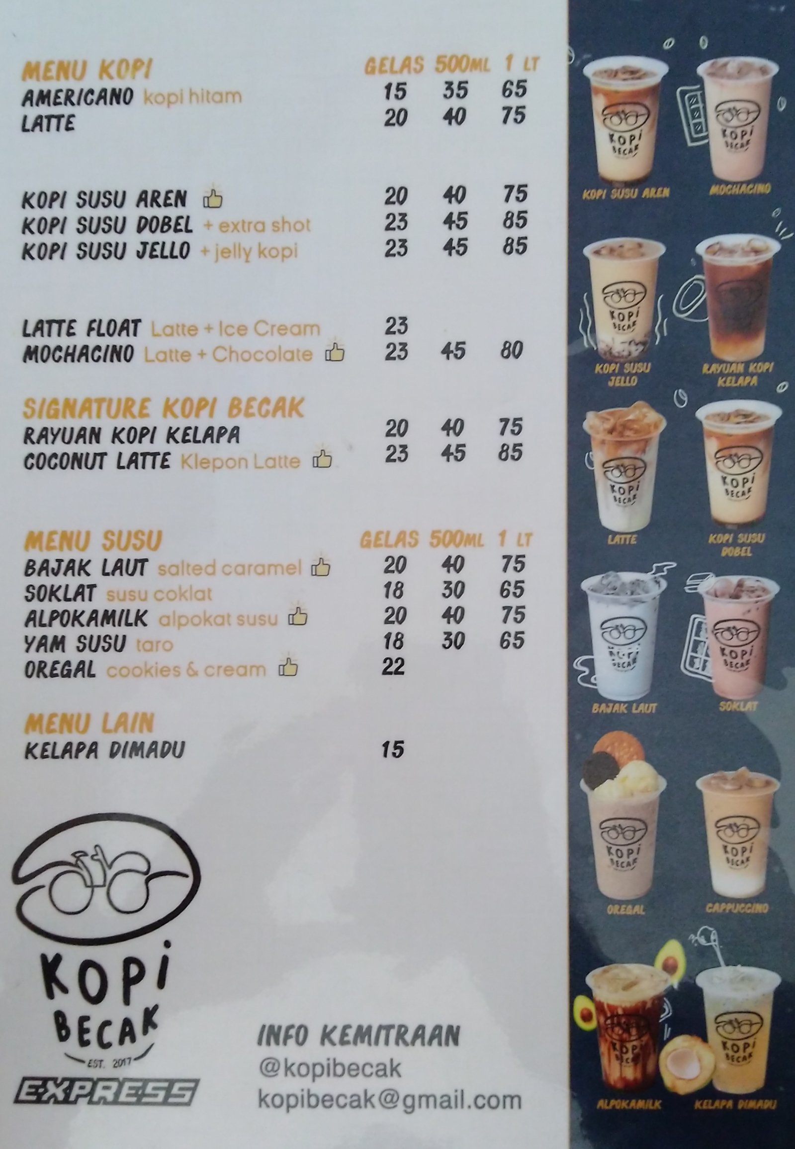 KOCAK (Kopi Becak) terdekat - Restoran dan Tempat Makan Minuman ...