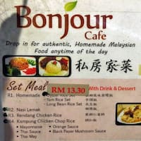 Bonjour menu and price 2022-2023 | YummyAdvisor