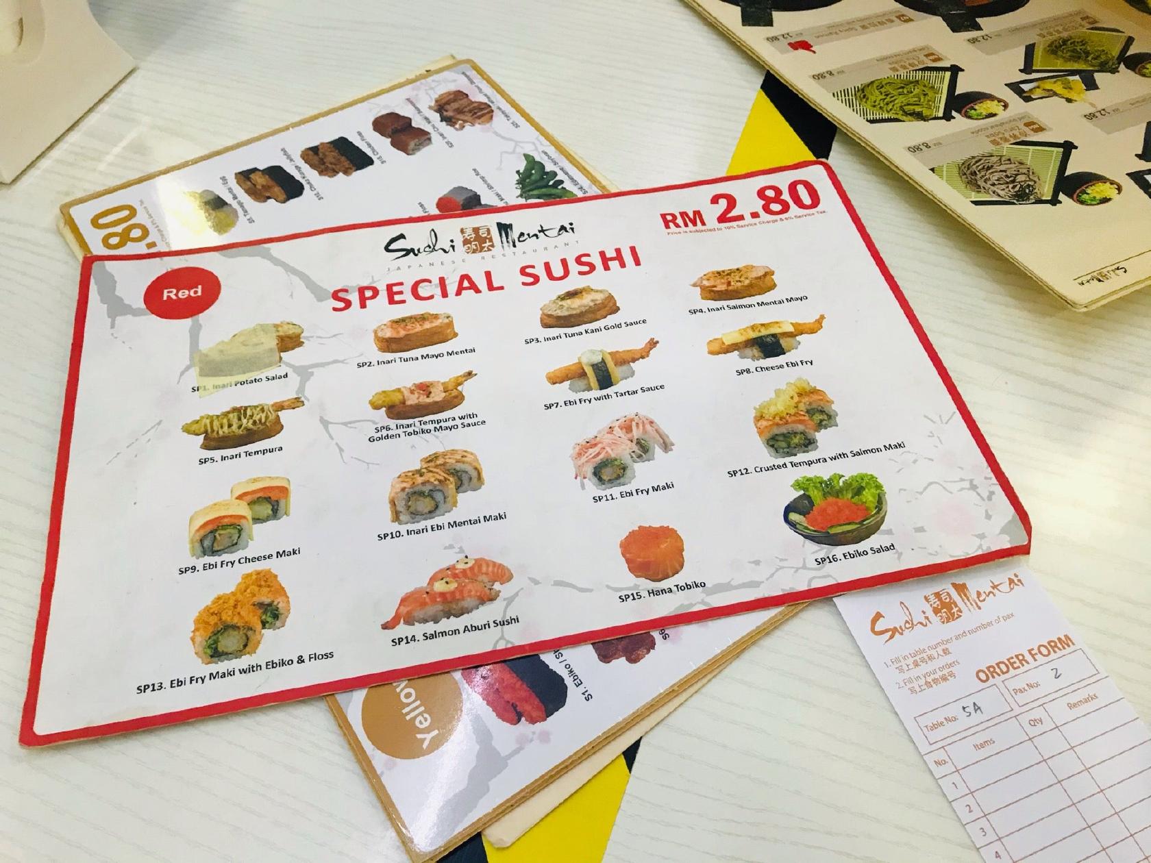 Sushi Mentai @ Butterworth menu and price 2022-2023 | YummyAdvisor