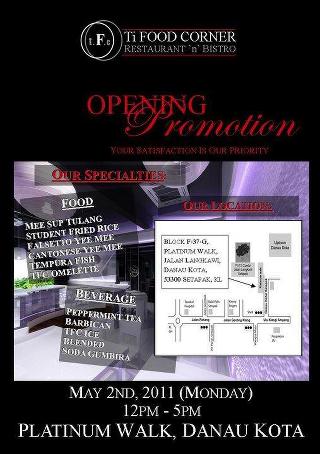 Ti Food Corner - Restaurant 'n' Bistro, Chinese, Kuala Lumpur ...