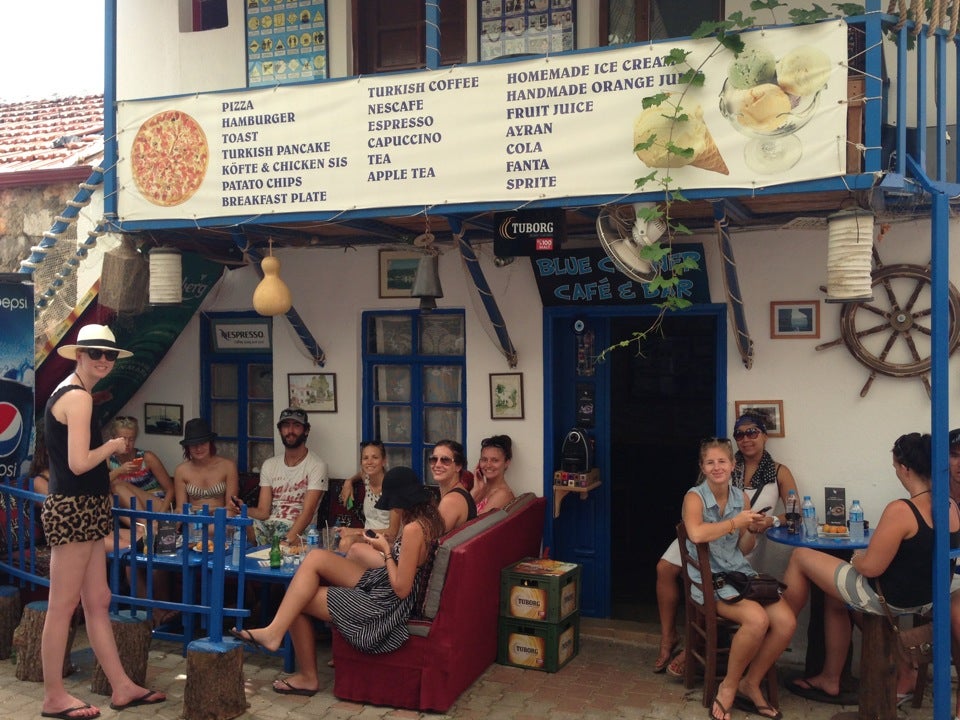 Blue Corner Cafe&Bar yeri ve telefon numarası.Kaleüçağız, Antalya ...