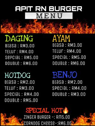 Apit RN Burger, Fast Food, Kuala Lumpur | YummyAdvisor