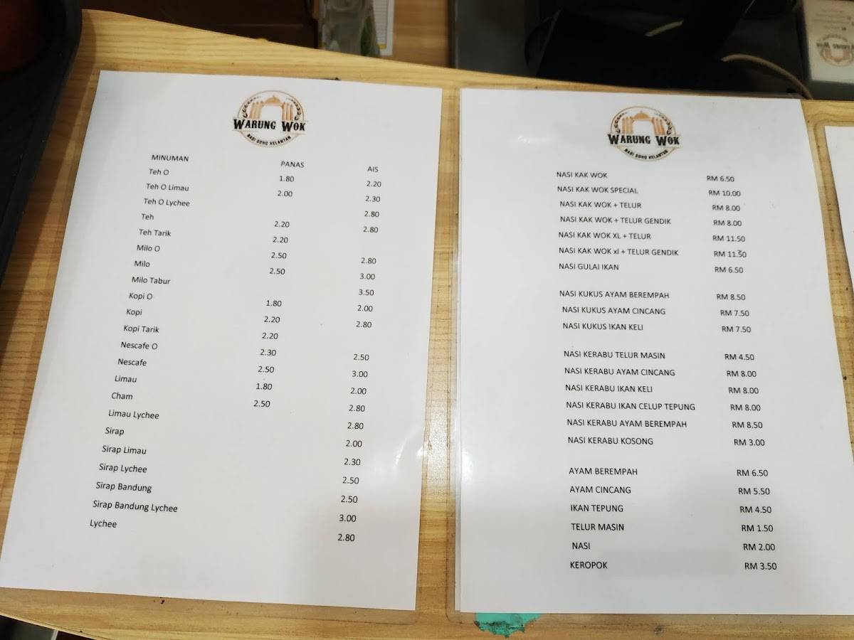 Warong Wok menu and price 2022-2023 | YummyAdvisor