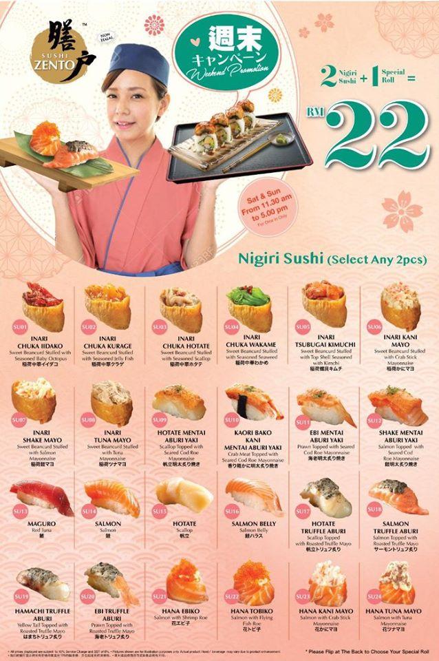 Sushi Zento Seberang Jaya, Japanese, Perai | YummyAdvisor