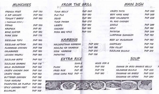 Al Khobar Grill & Restaurant menu price 2022-2023 near Tomas Morato in ...