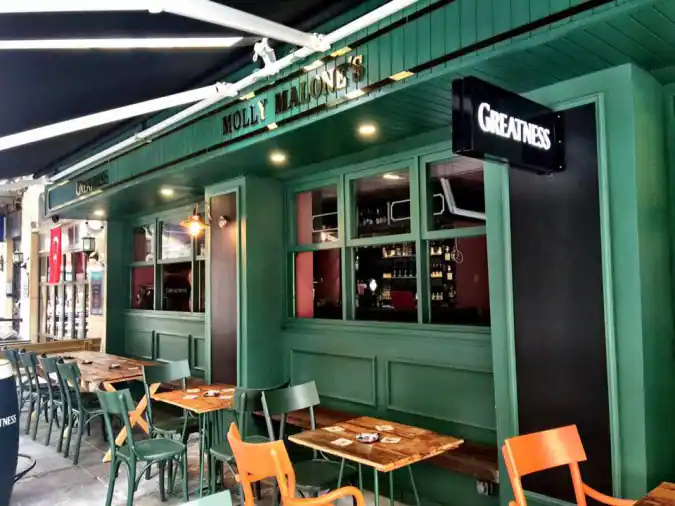 Molly Malone's menü fiyatları 2022-2023.Kibris Seh.Cad, İzmir Bar ...