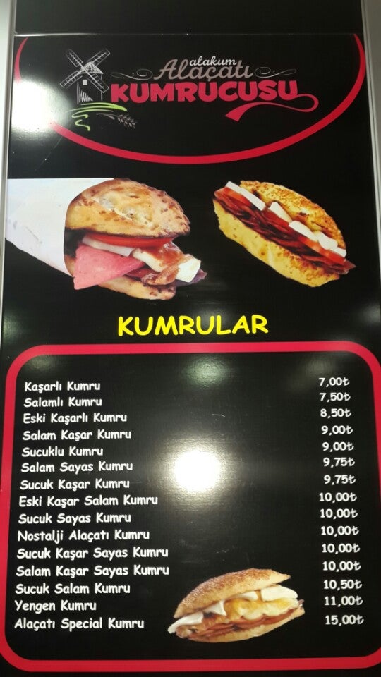 Alaçatı Kumrucusu Etiler menü fiyatları 2022-2023.Levent Merkez ...