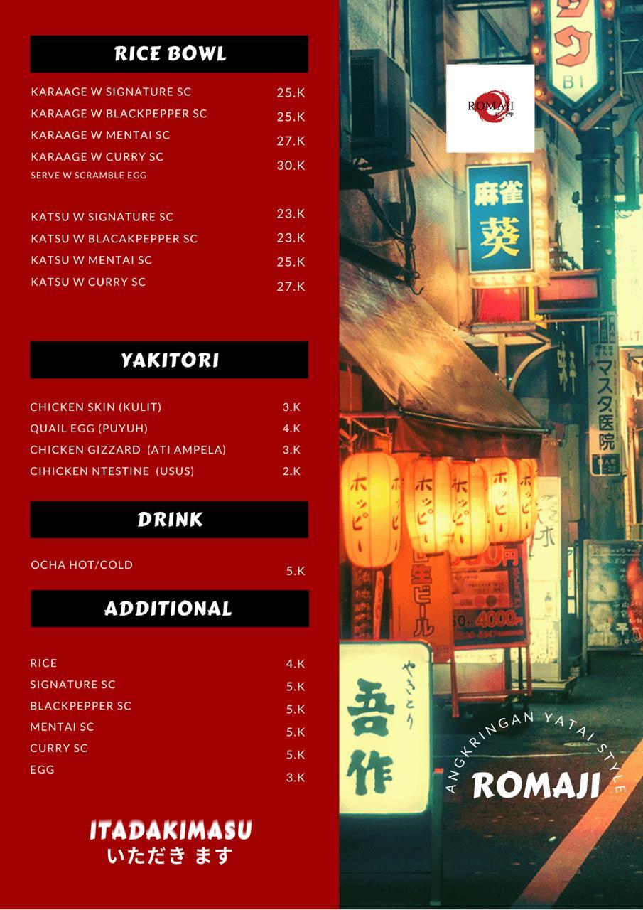 Romaji Yatai terdekat - Restoran dan Tempat Makan Jepang terdekat di Bekasi